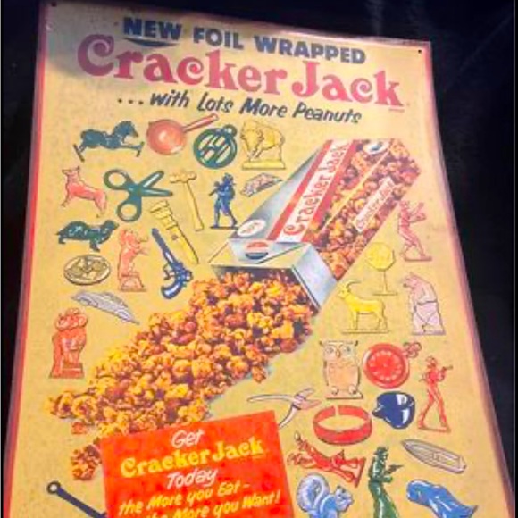 Accents | Cracker Jack Metal Sign | Poshmark